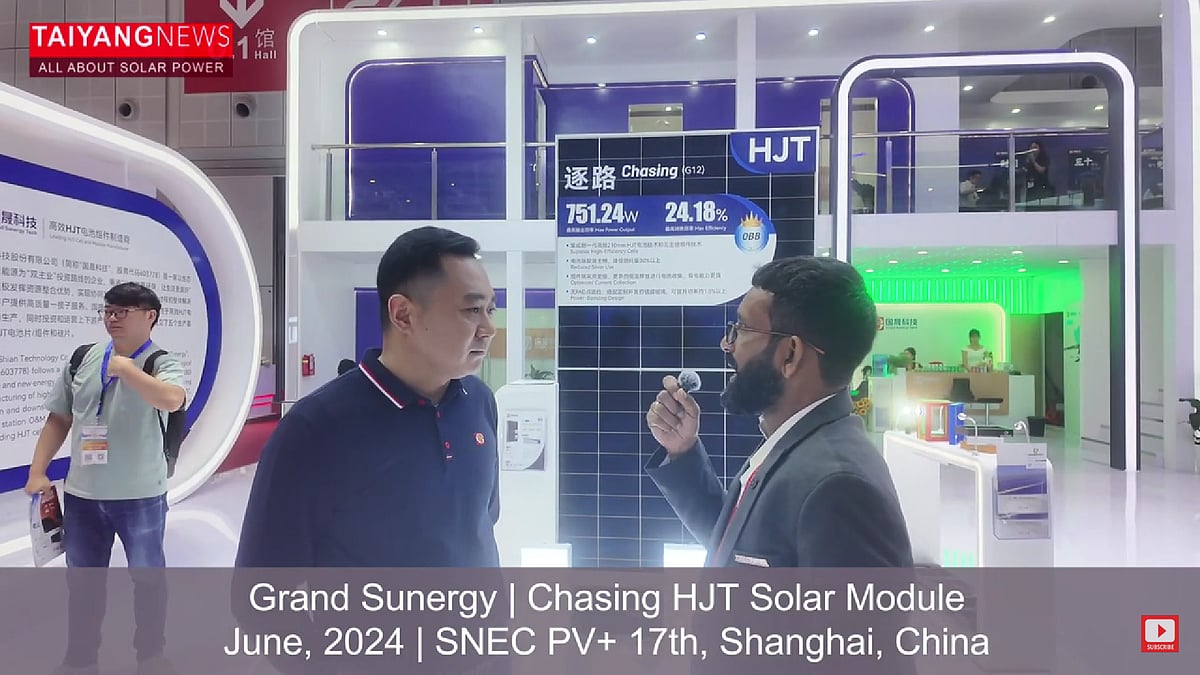 Grand Sunergy’s Full Scenario HJT Module Offerings At SNEC 2024